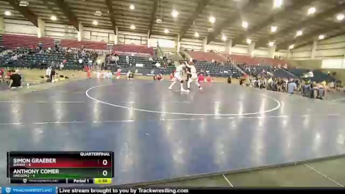 132 lbs Quarterfinals (8 Team) - Simon Graeber, IDAHO1 vs Anthony Comer ...