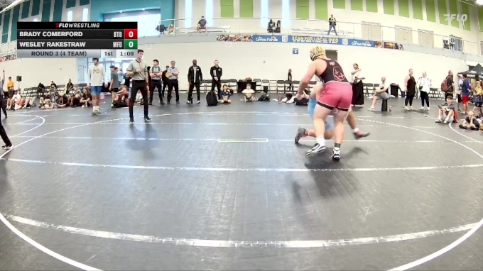 285 lbs Round 3 (4 Team) - Brady Comerford, Beebe Trained Blue vs ...