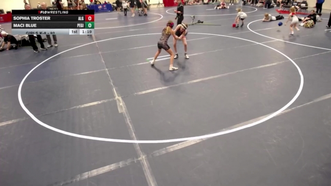 Girls K-8 - 92 Sophia Troster, Albert Lea-Girls vs Maci Blue, PEM-Girls