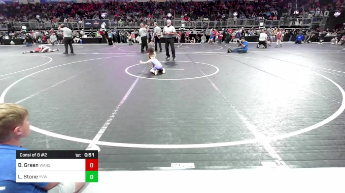 44.7-48.7 lbs Consi Of 8 #2 - Braylee Green, Warsaw Wildcat Wrestling ...