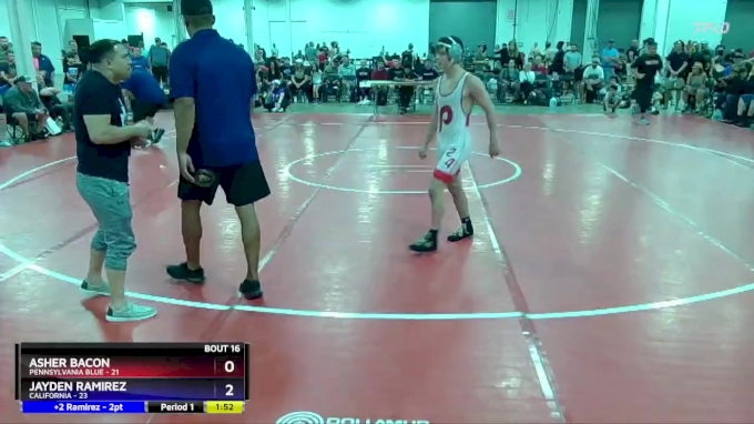 149 lbs Placement Matches (8 Team) - Asher Bacon, Pennsylvania Blue vs ...