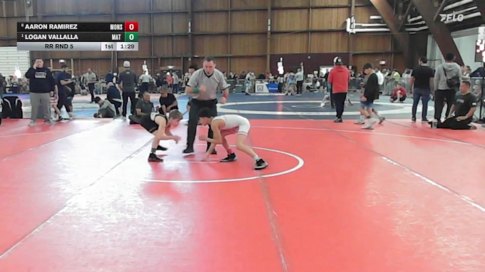 75 lbs Rr Rnd 5 - Aaron Ramirez, Monster Garage vs Logan Vallalla, Mat ...