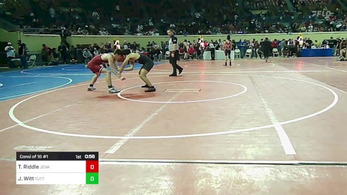 133 lbs Consi Of 16 #1 - Tony Riddle, Jenks Trojan Wrestling Club vs ...