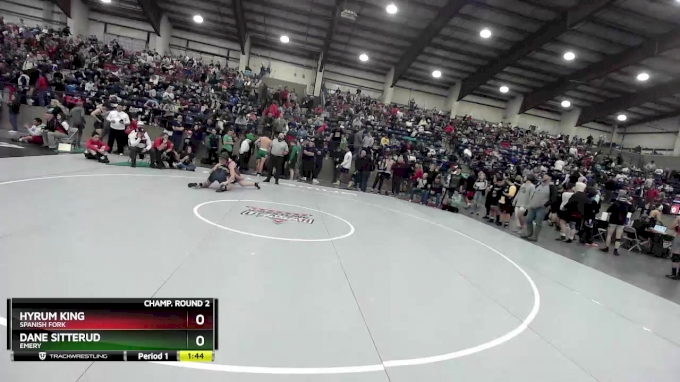 175 lbs Champ. Round 2 - Hyrum King, Spanish Fork vs Dane Sitterud, Emery