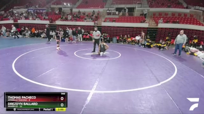 144 lbs 5th And 7th - Thomas Pacheco, Amarillo Tascosa vs Drezdyn ...