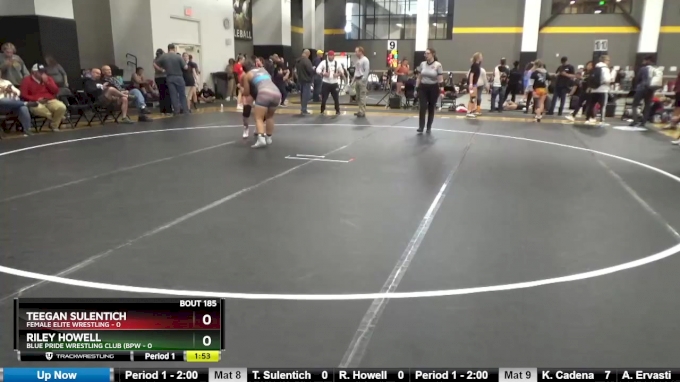155 Lbs Cons Round 3 Teegan Sulentich Female Elite Wrestling Vs Riley Howell Blue Pride