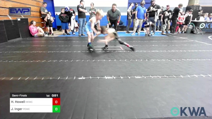 40 lbs Semifinal - Harley Howell, Henryetta Knights Wrestling Club vs ...