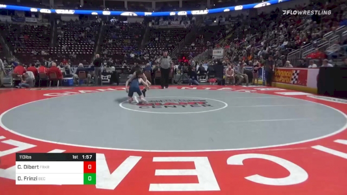113 lbs Quarterfinal - Carter Dibert, Franklin Regional vs Dante Frinzi ...