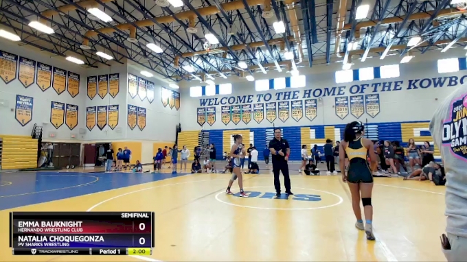 115 lbs Semifinal - Emma Bauknight, Hernando Wrestling Club vs Natalia ...