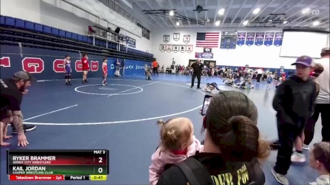 70 lbs Cons. Semi - Kail Jordan, Casper Wrestling Club vs Ryker Brammer ...