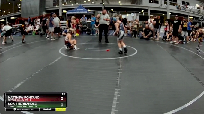 68 lbs Round 7 (8 Team) - Matthew Pontano, Buffalo Valley WC vs Noah ...