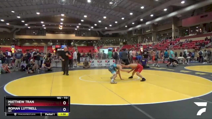 113 lbs 3rd Place Match - Matthew Tran, IA vs Roman Luttrell, NM