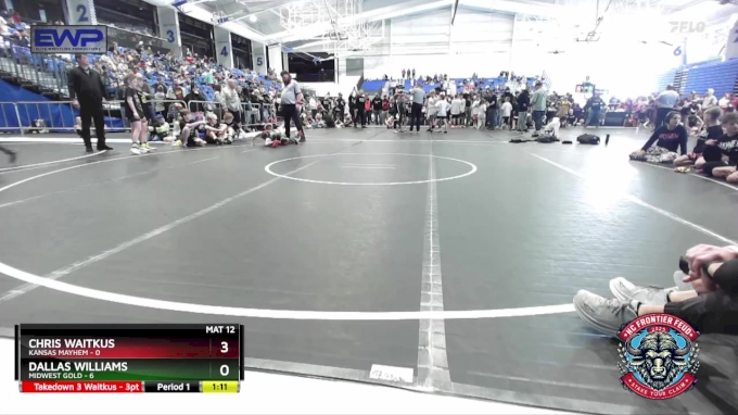 52 lbs Round 3 (4 Team) - Dallas Williams, Midwest Gold vs Chris ...