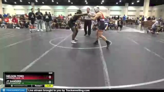 220 lbs Round 1 (8 Team) - Nelson Toro, Southside Mafia vs JT Sanders ...