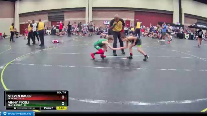82 lbs Round 3 (6 Team) - Vinny Miceli, Team Gotcha vs Steven Bauer ...