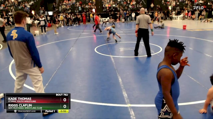 75 lbs Cons. Semi - Riggs Claflin, SEM Mustangs Wrestling Club vs Kade ...