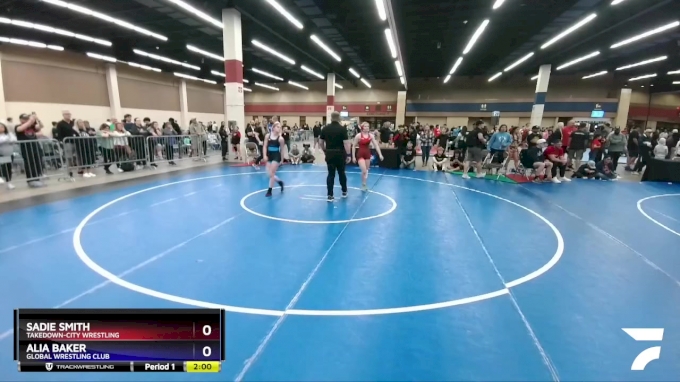 118 lbs Cons. Semi - Sadie Smith, Takedown-City Wrestling vs Alia Baker ...