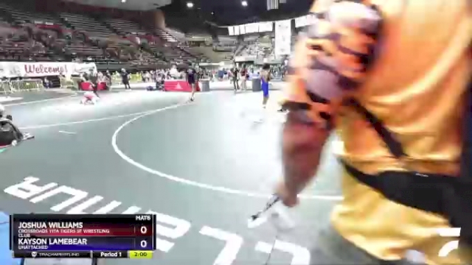 93 lbs 5th Place Match - Joshua Williams, Crossroads YITA Tigers SF ...