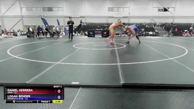 285 lbs Round 1 (8 Team) - Daniel Herrera, Iowa vs Logan Bender ...