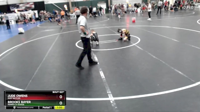 67 lbs Quarterfinal - Jude Owens, East Butler vs Brooks Bayer, Howells ...