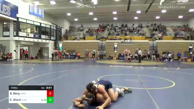 174 lbs Consi Of 16 #2 - Baren Berg, Unrostered-NLWC vs Ethan Wiant ...