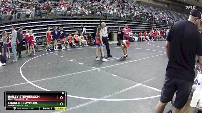 82 lbs Round 2 (6 Team) - Hailey Stephenson, Team Texas Red vs Charlie ...