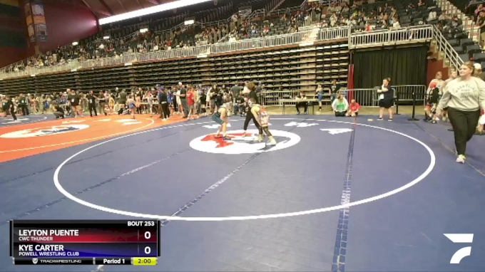 98 lbs Semifinal - Leyton Puente, CWC Thunder vs Kye Carter, Powell ...