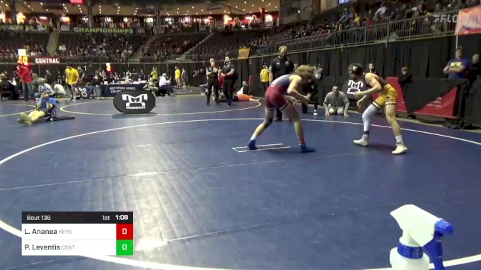 136 lbs 5th Place - Luke Ananea, Keystone Central vs Peter Leventis ...