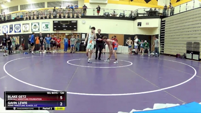126 lbs Quarterfinal - Blake Getz, Roncalli Wrestling Foundation vs ...