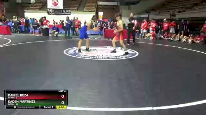 132 lbs Round 1 (16 Team) - Daniel Reza, KCWA vs Kaden Martinez, SAWA