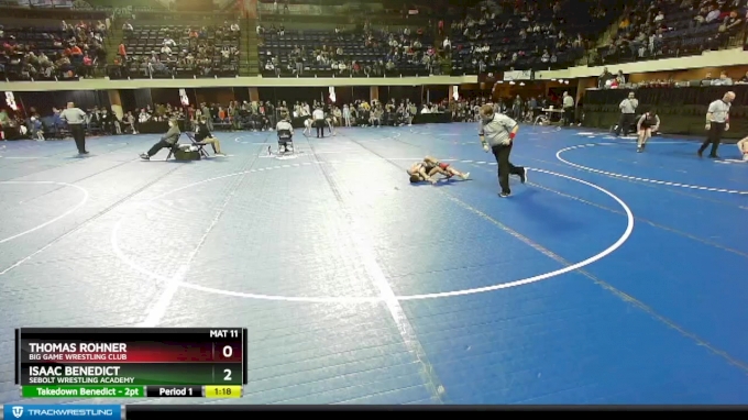 67 lbs Champ. Round 1 - Isaac Benedict, Sebolt Wrestling Academy vs ...