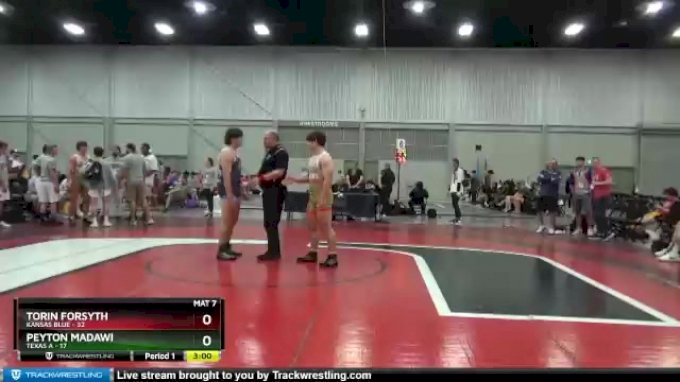 220 lbs Placement Matches (8 Team) - Torin Forsyth, Kansas Blue vs ...