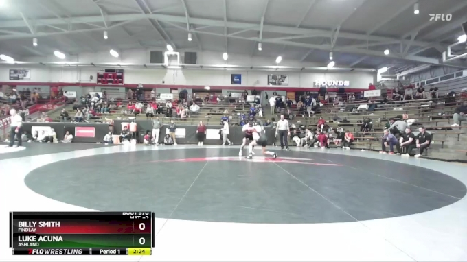 125 lbs Champ. Round 3 - Luke Acuna, Ashland vs Billy Smith, Findlay