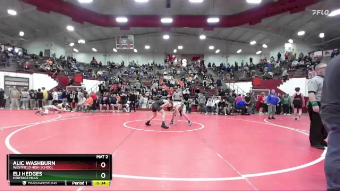 126 lbs Cons. Round 5 - Eli Hedges, Heritage Hills vs Alic Washburn ...