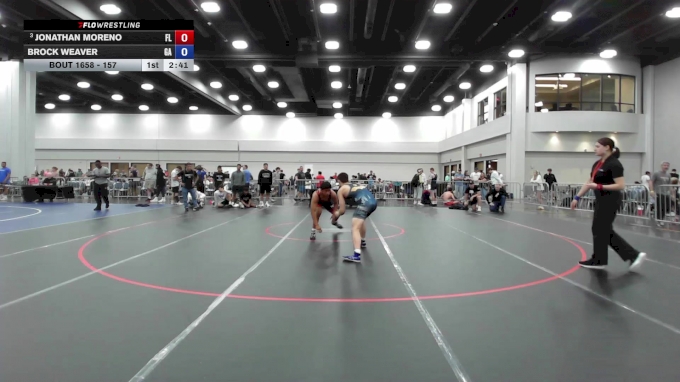 157 lbs Quarters - Jonathan Moreno, FL vs Brock Weaver, GA
