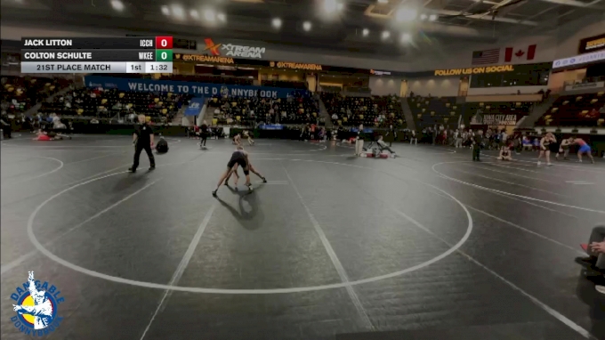 106 lbs 21st Place Match - Colton Schulte, Waukee vs Jack Litton, Iowa ...