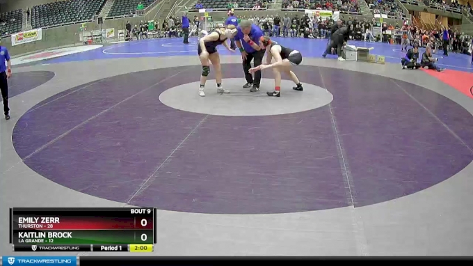 157 lbs Finals (8 Team) - Emily Zerr, Thurston vs Kaitlin Brock, La Grande