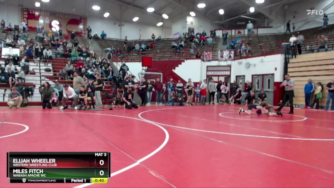 63-68 lbs Cons. Round 1 - Miles Fitch, Wabash Apache WC vs Elijah ...