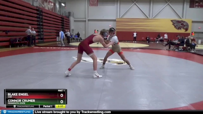 141 lbs Champ. Round 1 - Blake Engel, Coe vs Connor Crumer, Minnesota State