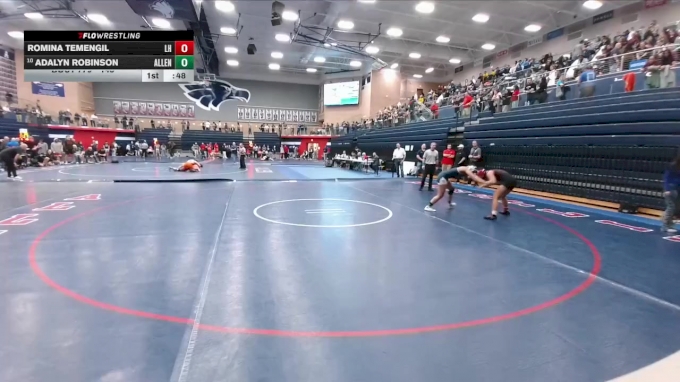 145 lbs Cons. Round 3 - Adalyn Robinson, Allen vs Romina Temengil ...