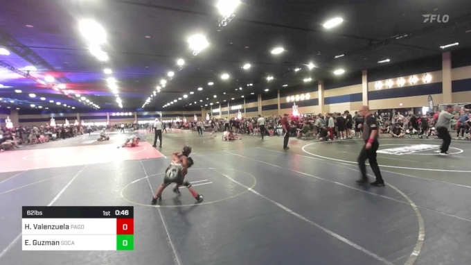 62 lbs Round Of 16 - Humberto Valenzuela, Pagosa Springs vs Evan Guzman ...