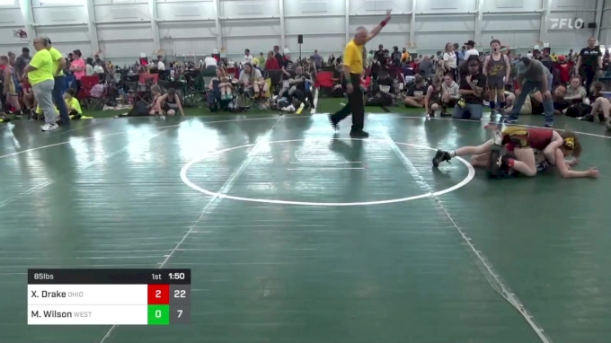 85 lbs Pools - Xavier Drake, Ohio Gold 14K vs Maverik Wilson, West ...