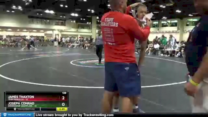 138 lbs Round 4 (8 Team) - James Thaxton, Team Wakulla vs Joseph Conrad ...