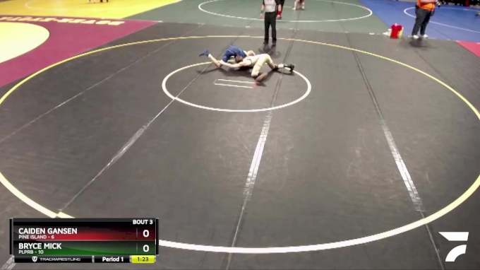 115 lbs Quarterfinals (8 Team) - Bryce Mick, PLPRB vs Caiden Gansen ...