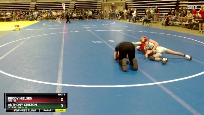 100 lbs Champ. Round 1 - Brody Nielsen, KMS vs Anthony Chilton, Detroit ...