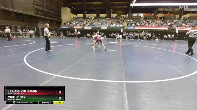 149 lbs Champ. Round 1 - 3 Chase Zollmann, Missouri Valley vs Mike ...
