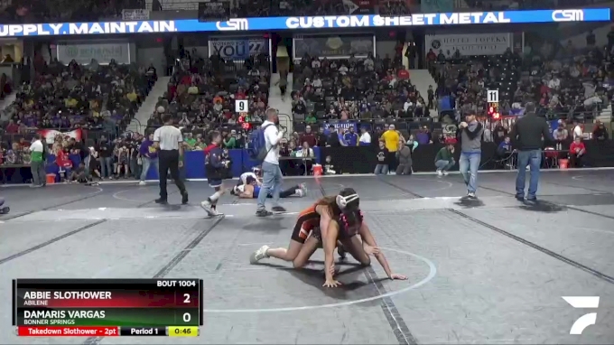 100 lbs Cons. Round 2 - Abbie Slothower, Abilene vs Damaris Vargas ...