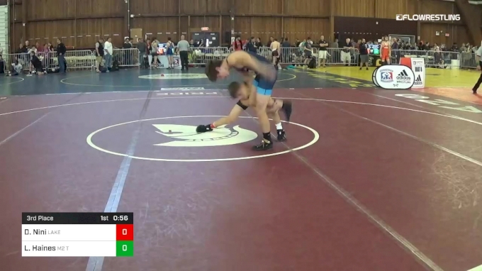 120 lbs 3rd Place - Danny Nini, Lake Highland Prep vs Levi Haines, M2 ...