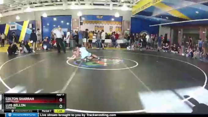 145 lbs Champ. Round 1 - Luis Bellon, Somerset vs Colton Sharrah ...