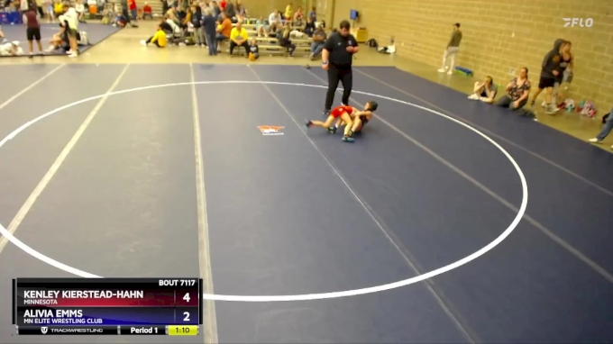 Round 5 - Alivia Emms, MN Elite Wrestling Club vs Kenley Kierstead-Hahn ...